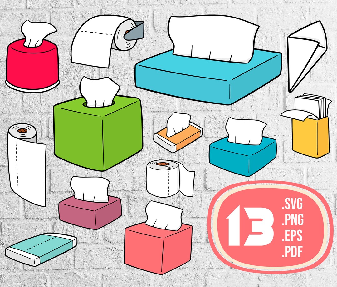Tissue Papers Svg,tissue Box Svg,tissue Clipart,napkins Svg, Facial ...