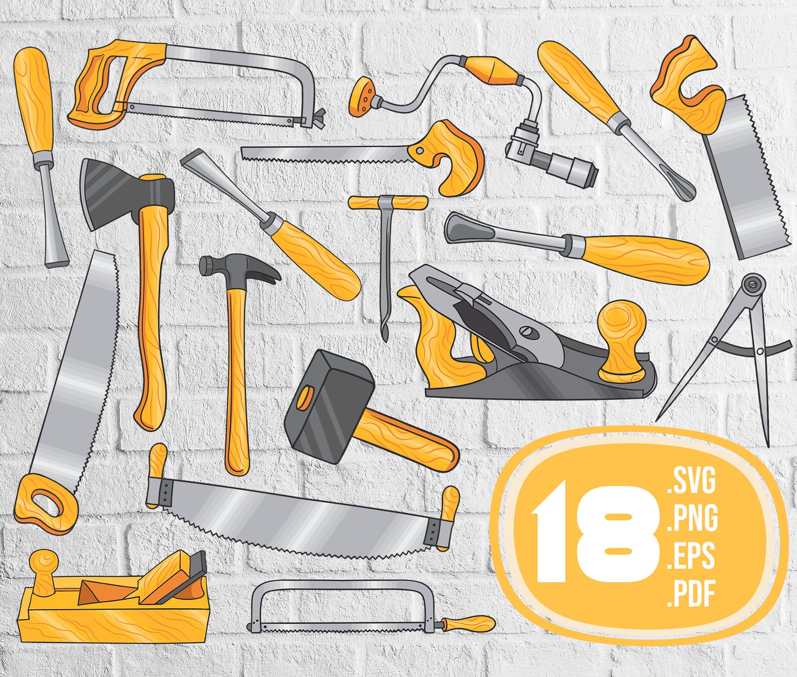 Carpentry Tools Svg,tools Svg, Builder Svg, Contractor Svg, Repairman ...