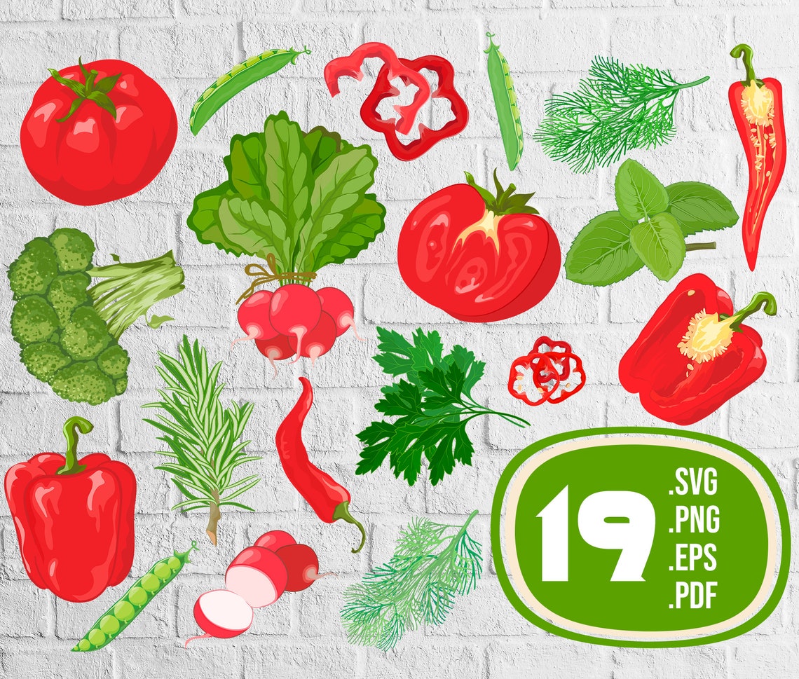 Vegetables Svg, Vegetables Icons, Hand Drawn Fruits Vegetables Svg ...