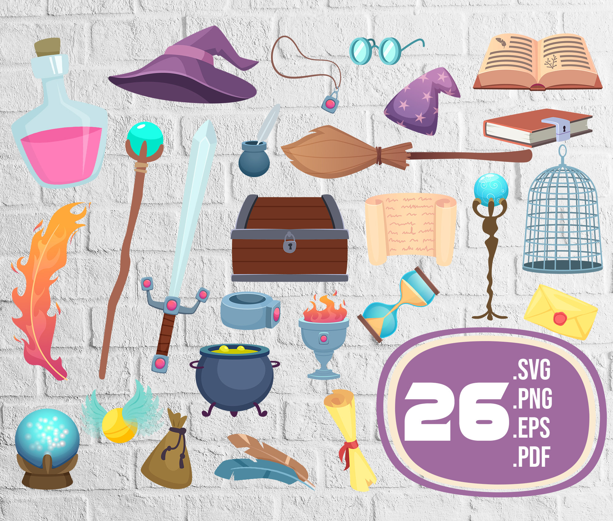 Magic Svg,magic Bundle Svg, Magic Hat Svg, Magician Elements Svg,witch ...