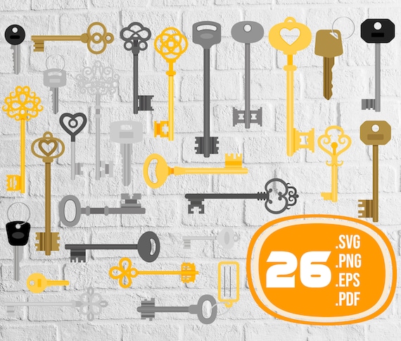Keys Svgkey SVG Bundle Key SVG Key Clipart Key Print | Etsy