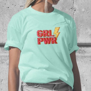 GRL PWR Vector Art , Girl Power SVG Illustration, Girl Power Feminist ...