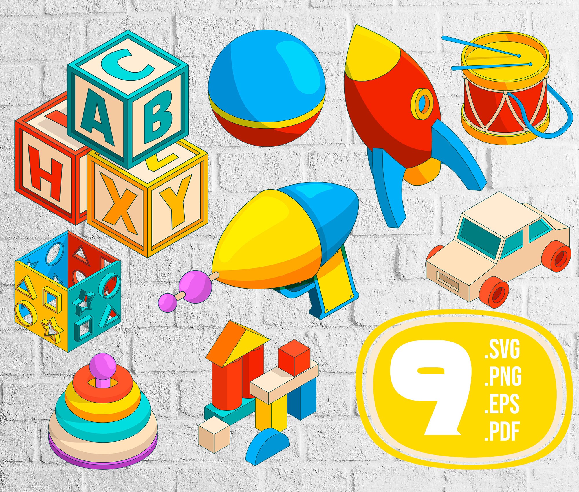 Children Toys Svg,children Toys Svg,kids Toys Svg,colorful Toys Svg ...
