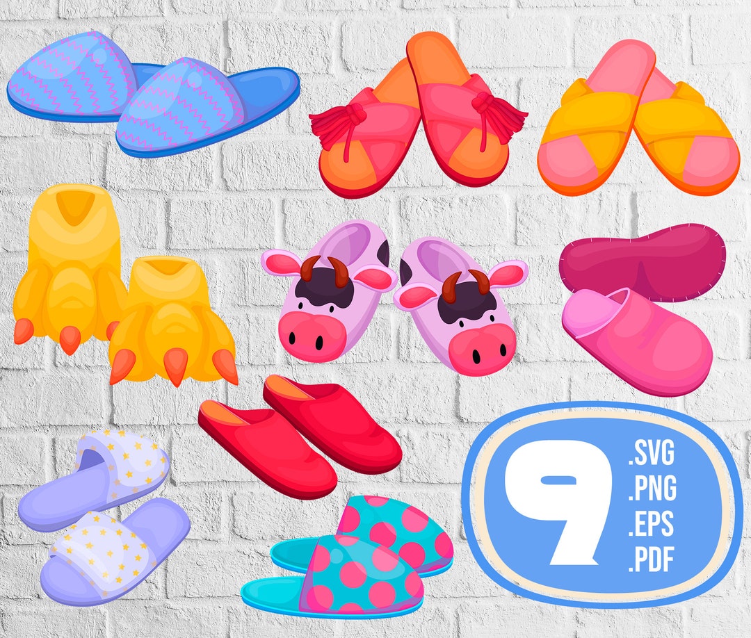 Slippers Svg,slippers Svg, Flip Flops Svg, Slippers File, Shoes Svg ...