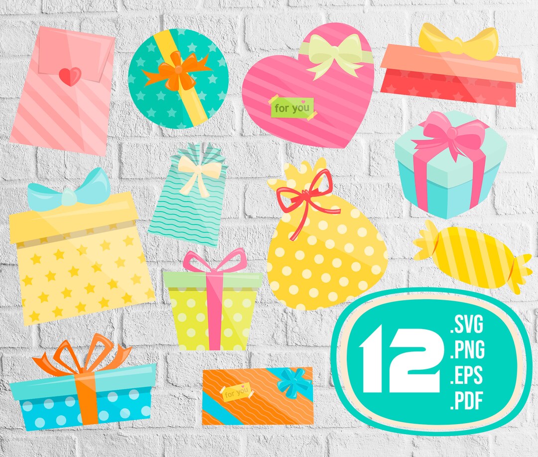 Present Boxes Svg,giftbox Svg,gift Box Svg, Present Box Svg, Box Svg ...