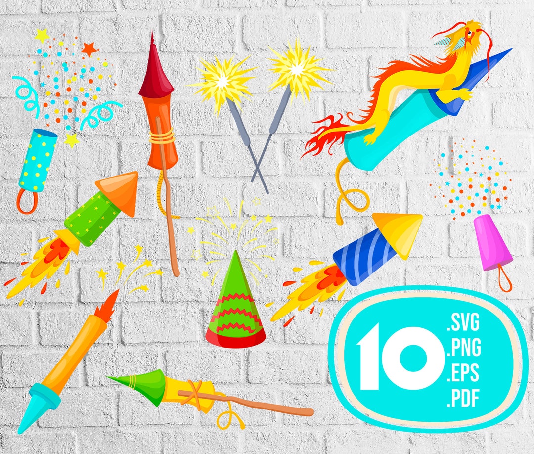 Fireworks Svg,fireworks Bundle Svg, Fireworks Svg Cut File, Fireworks ...