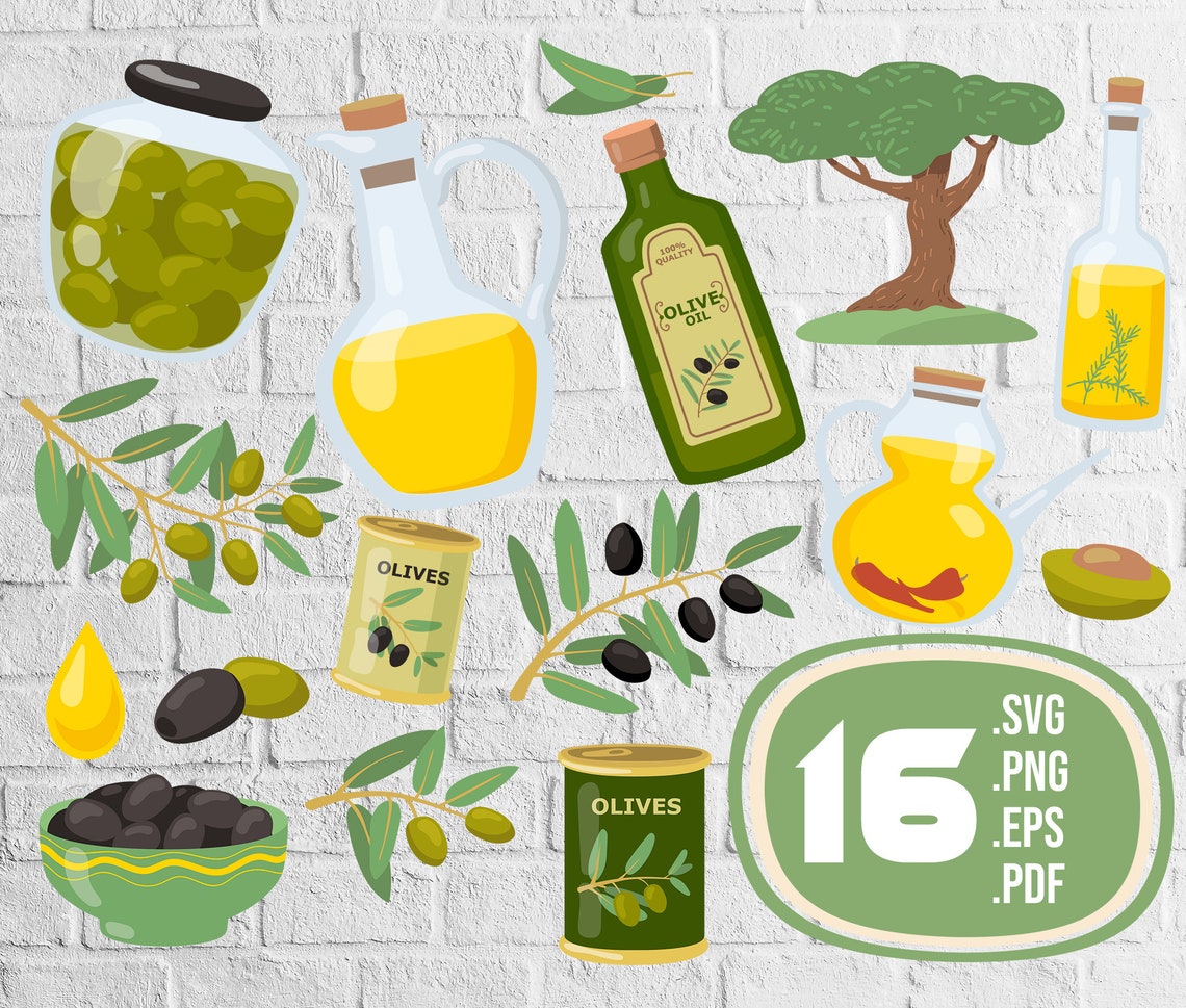 Olive Svg,olive Branch Svg, Olive Svg, Olive Clipart, Olive Silhouette ...