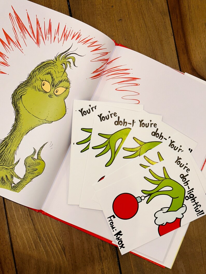 Grinch Card Digital Download: Gift for Class - Etsy