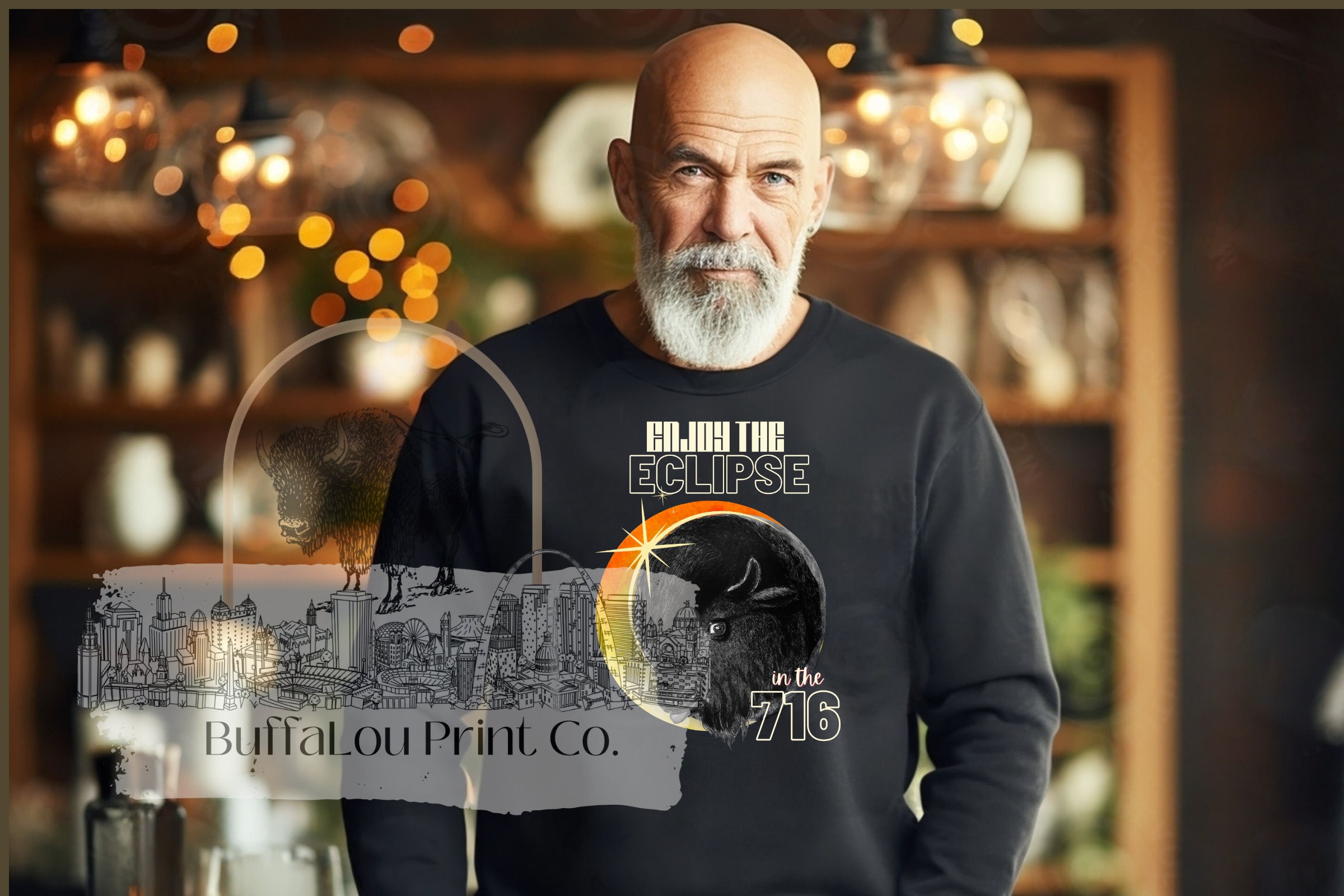 716 Buffalo NY Eclipse Png - Etsy