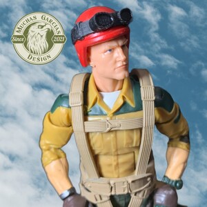 ARAH Inspired Crazy Legs Parachute Backpack, Goggles, and Helmet for 1/ ...