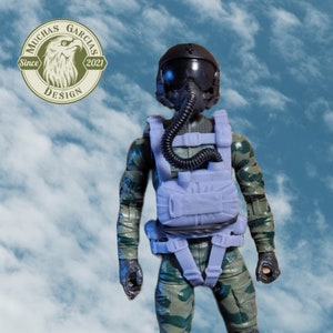 ARAH Inspired Ripcord Parachute Backpack for 1/12 Scale GI Joe ...