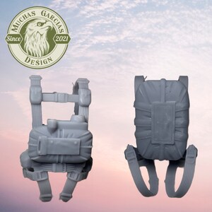 ARAH Inspired Ripcord Parachute Backpack for 1/12 Scale GI Joe ...