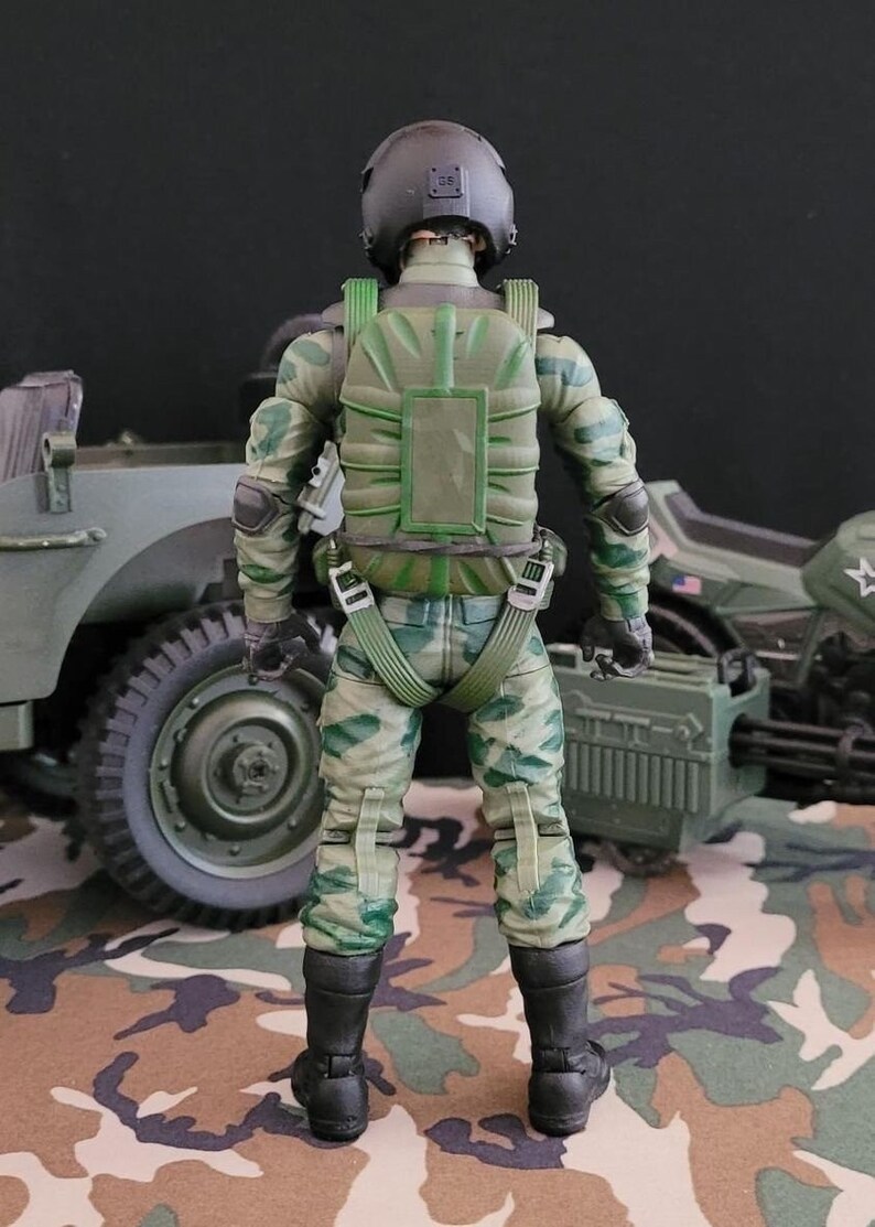 ARAH Inspired Ripcord Parachute Backpack for 1/12 Scale GI Joe - Etsy