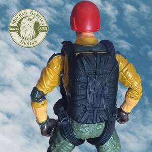 ARAH Inspired Ripcord Parachute Backpack for 1/12 Scale GI Joe ...