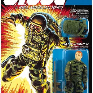 ARAH Inspired Ripcord Parachute Backpack for 1/12 Scale GI Joe ...