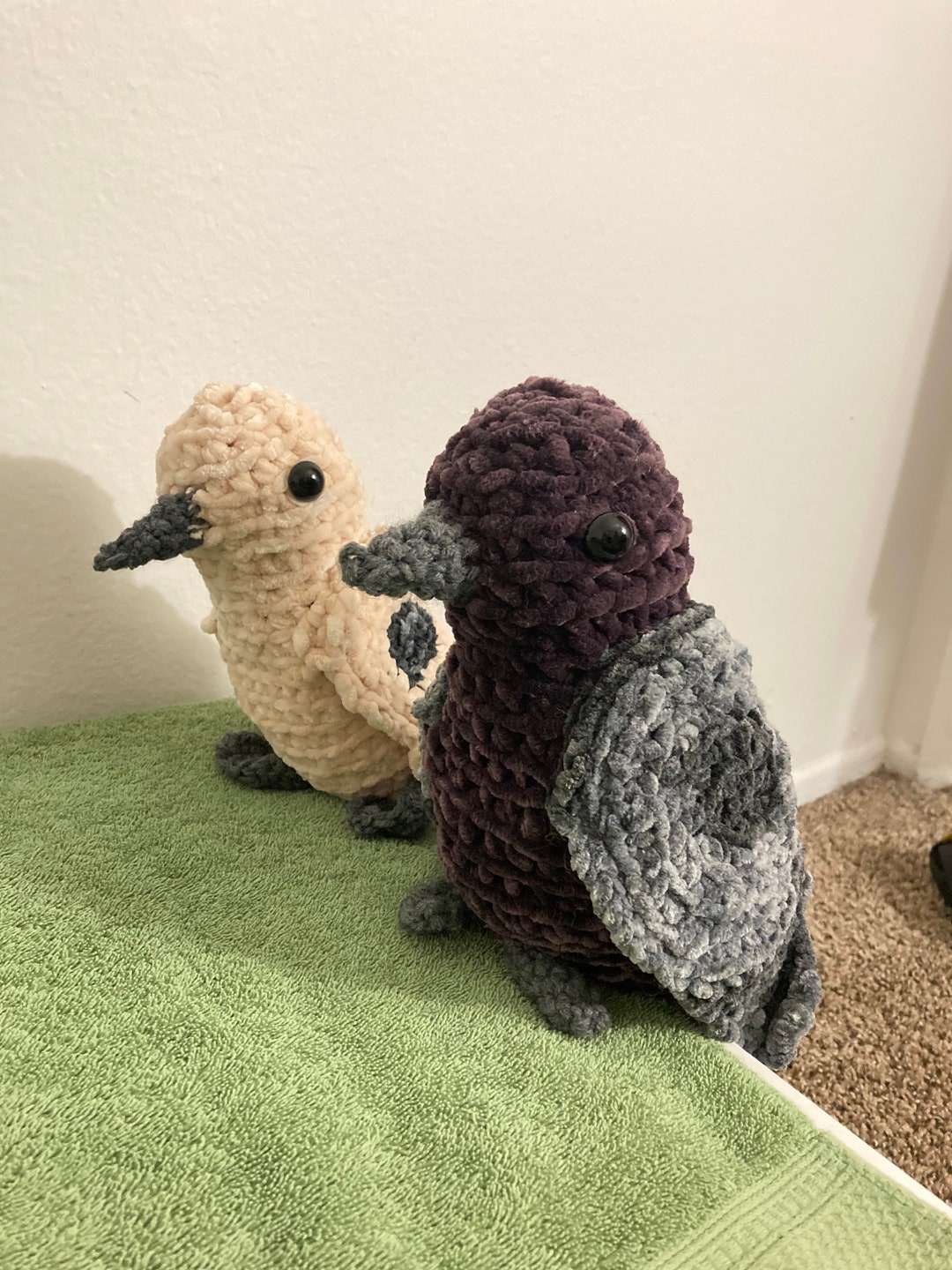 Velvet Bird Amigurumi Starling Custom Stuffy Plush - Etsy UK
