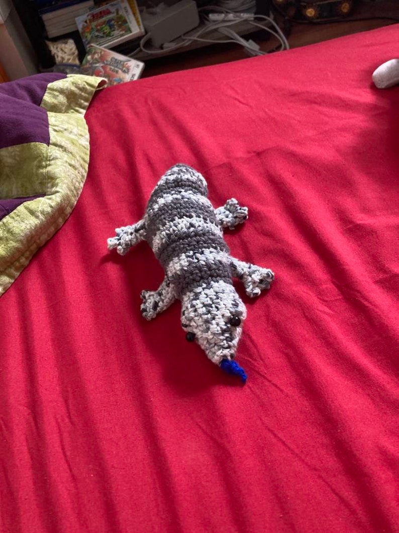 Skink Blue-tongued Amigurumi Custom Stuffy Plush - Etsy