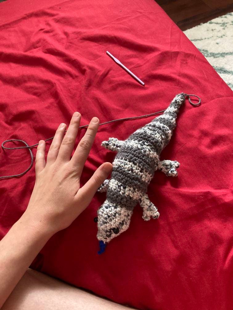 Skink Blue-tongued Amigurumi Custom Stuffy Plush - Etsy