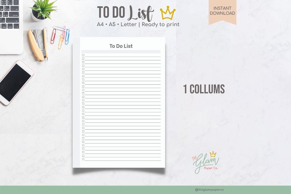 Printable to Do List, Planner Set. A4, A5, & US Letter,a5 Planner ...