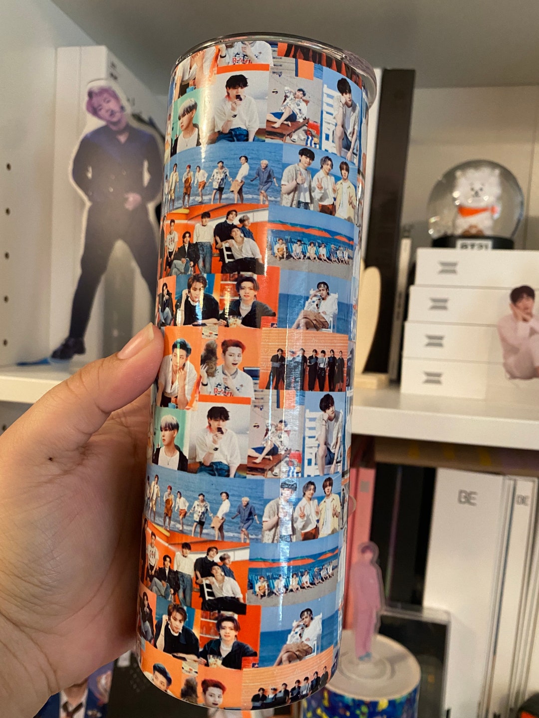 KPOP Tumbler Beach Butter Era, KPOP Cup, Seven Member Tumbler - Etsy