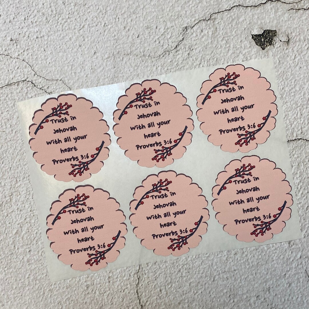 JW Gifts/proverbs 3:6/ Stickers - Etsy
