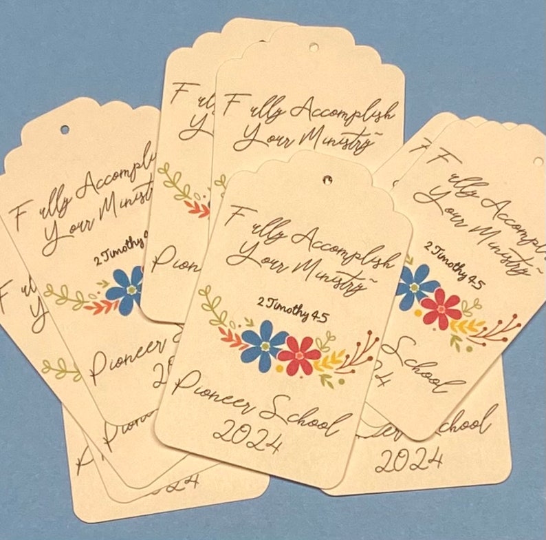 Pioneer School 2024 / Gift Tags - Etsy