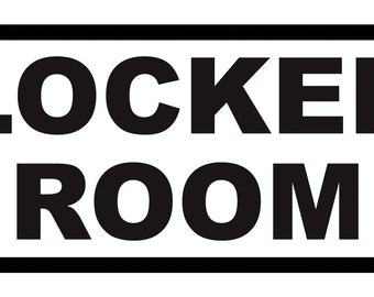 Locker Room Decal - Etsy UK