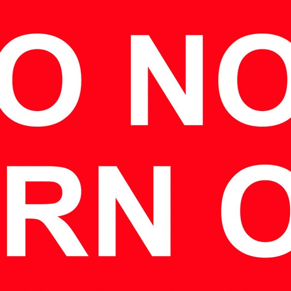 Stickers Do Not Turn off Stickers - Etsy