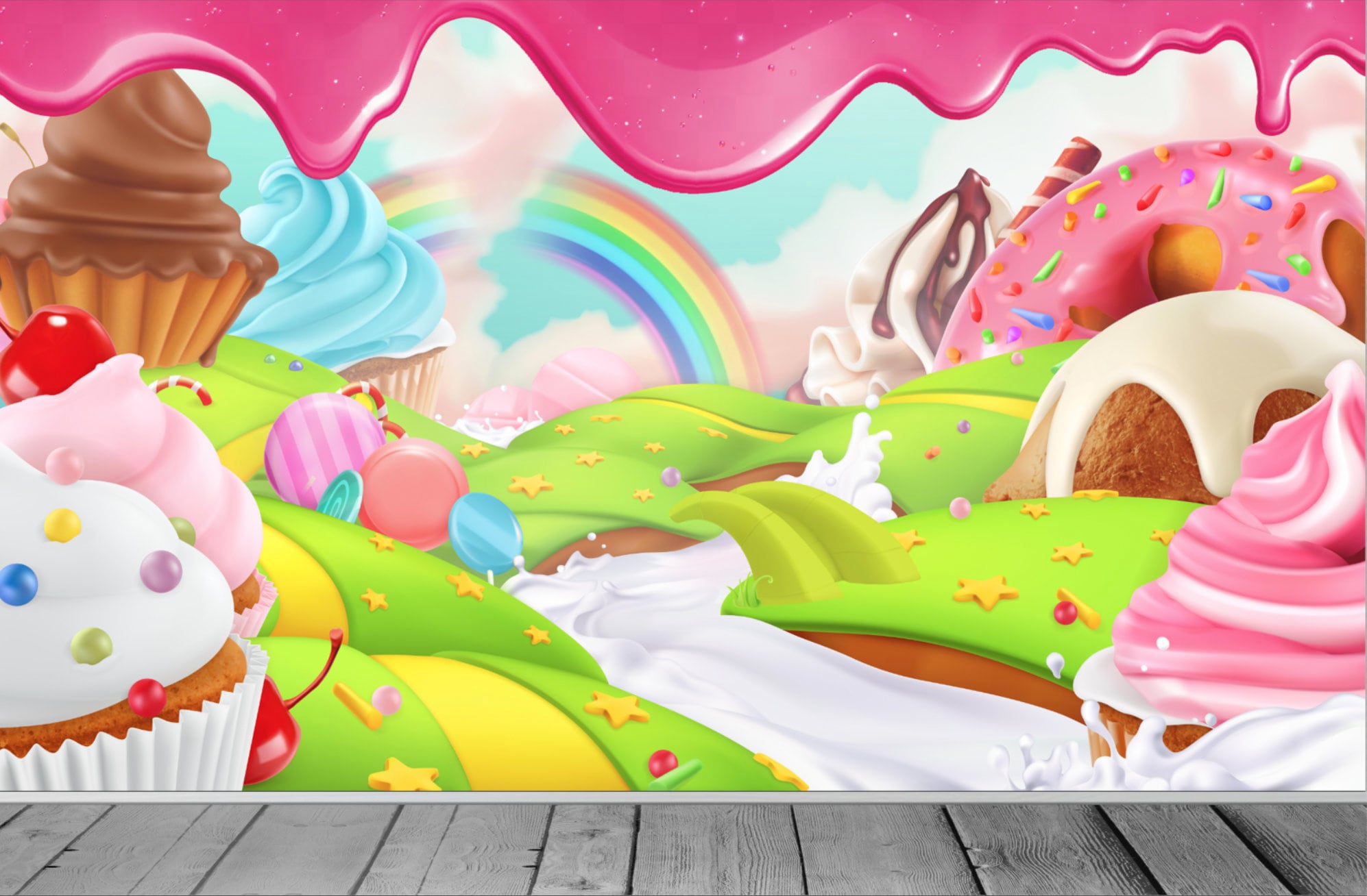 Candyland Background Wallpaper