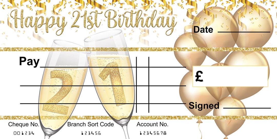 Large Giant BLANK Cheque Congratulations Gift of Money Present Reusable ...