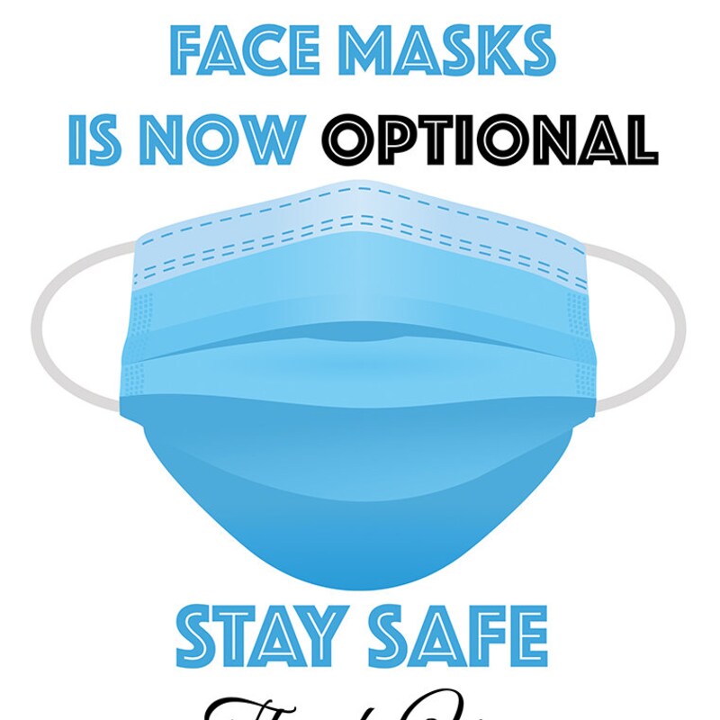 Masks Optional Sign - Etsy