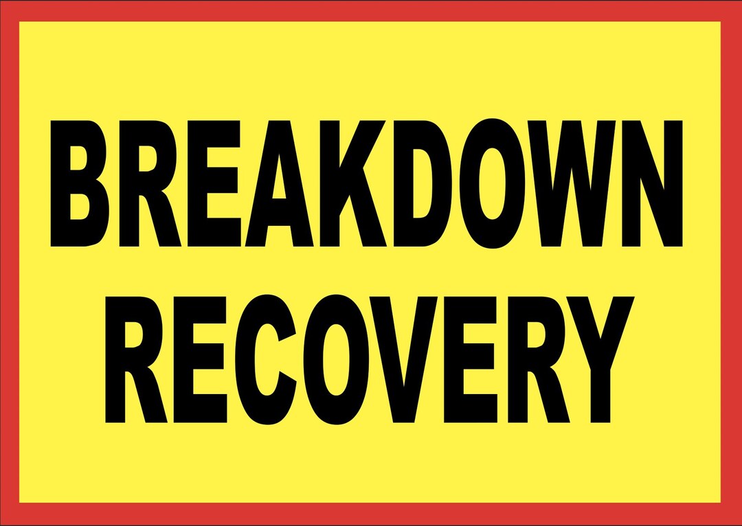 Breakdown Recovery Vehicle External Grade Vehicle Lorry Van Car Signage ...