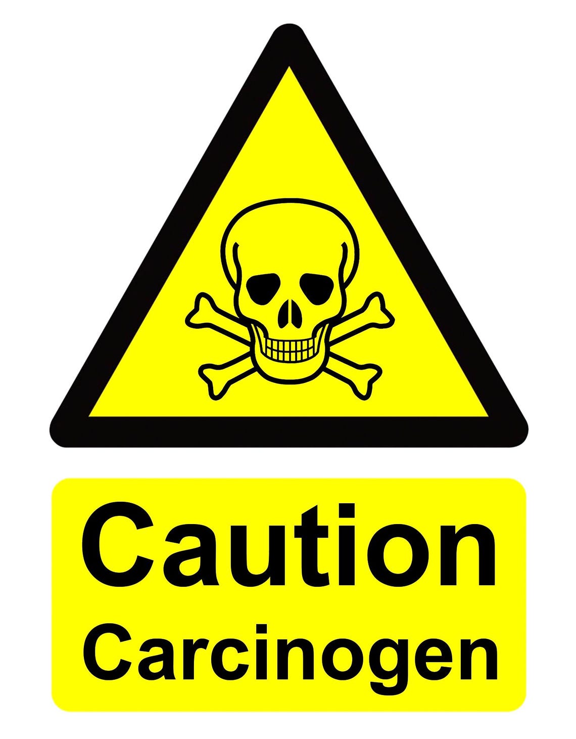 Danger Warning Caution Carcinogen Yellow Health Safety Business Site ...
