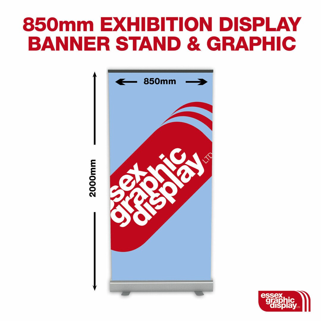 Exhibition 850 Wide Roller Roll up Pull up Banner Stands Stand Great ...