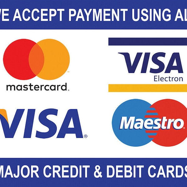 Payments Accepted Sign - Etsy