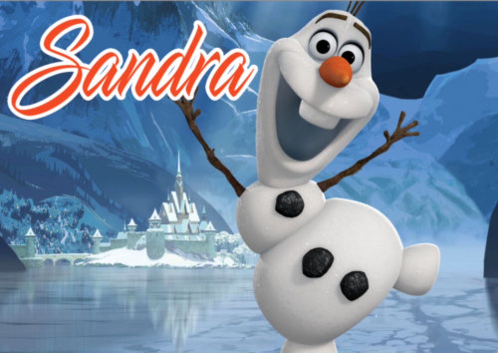 Personalisiertes Frozen Olaf Name Hochauflösendes gedrucktes | Etsy