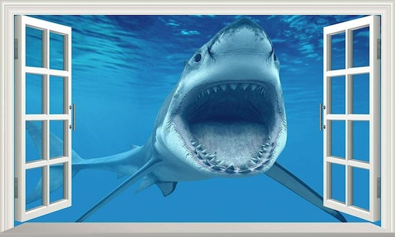 Shark Underwater Pool Decals