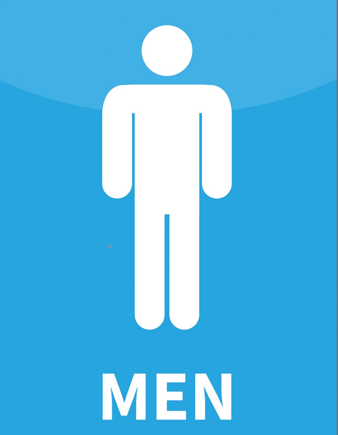 Men Mens Male Toilet Toilets Door Business Retail Shop Notice Sign Wall ...