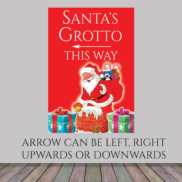 Santa's Grotto Sign - Etsy UK