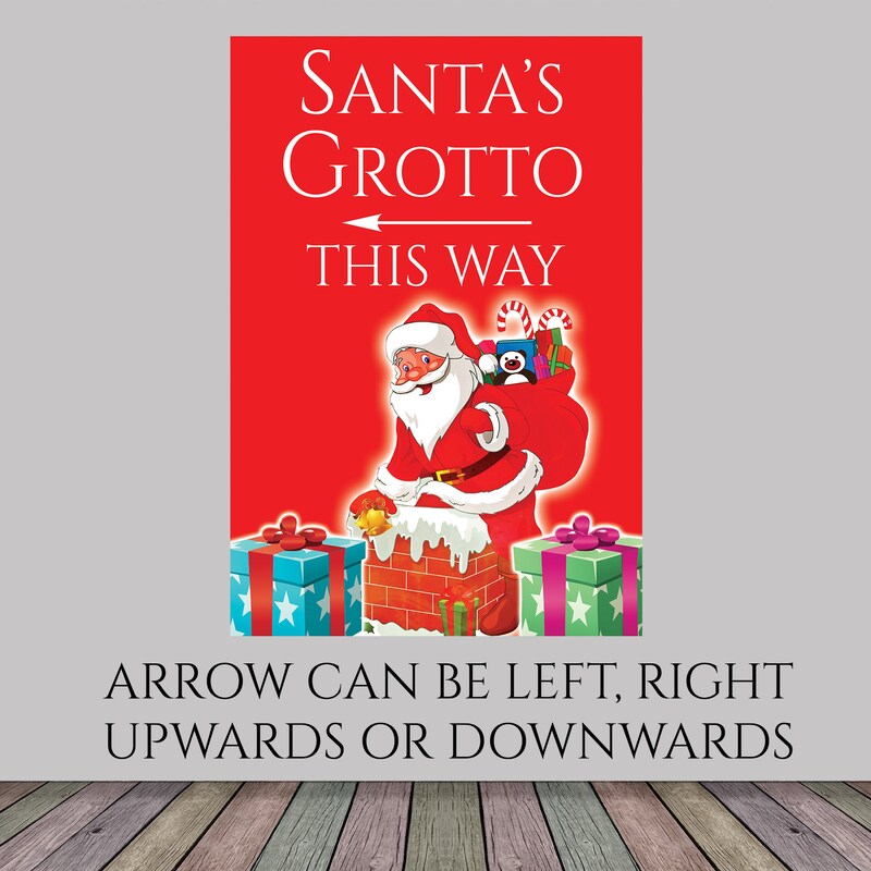 Santa's Grotto Sign - Etsy UK