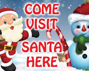 Santas Grotto Sign - Etsy