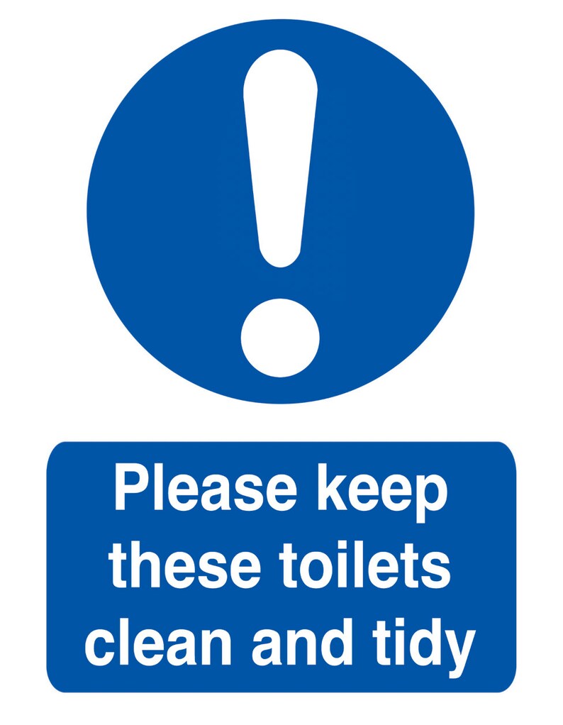 Polite Warning Notice Business Sign Signage Adhesive Sticker Decal ...