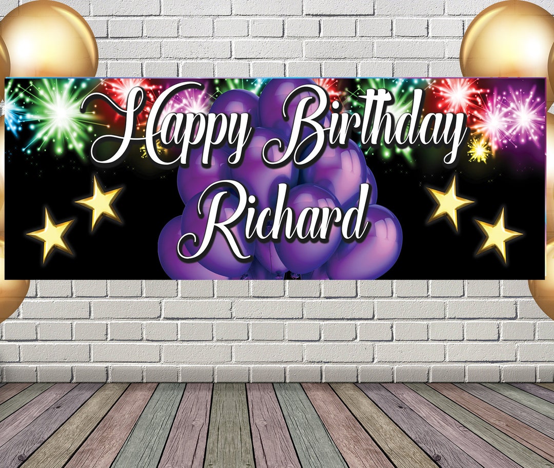 Personalised Bespoke Firework Fireworks Theme Birthday Party Event ...