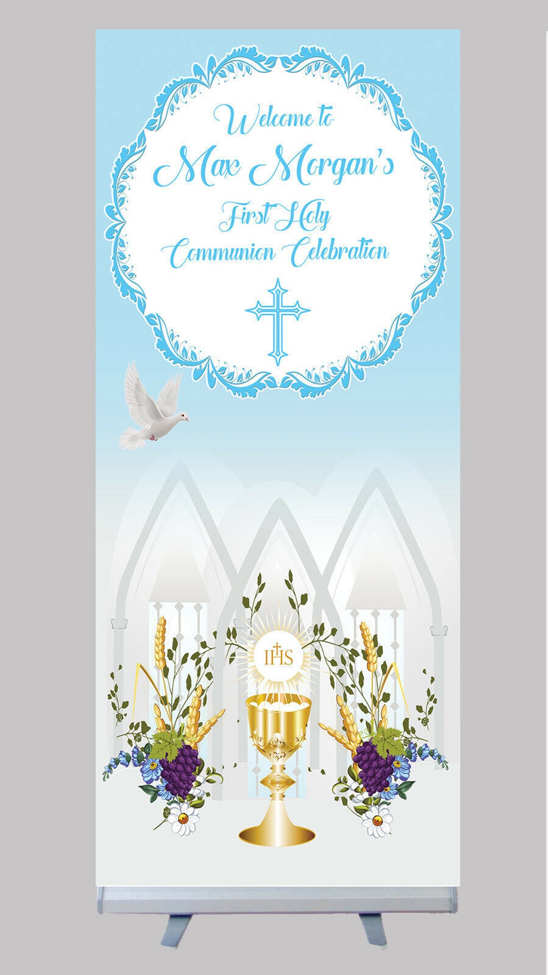 Holy Communion Baptism Christening Party Any Event Personalised Roller ...