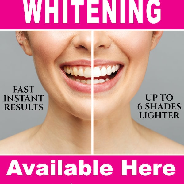 Teeth Whitening Poster - Etsy