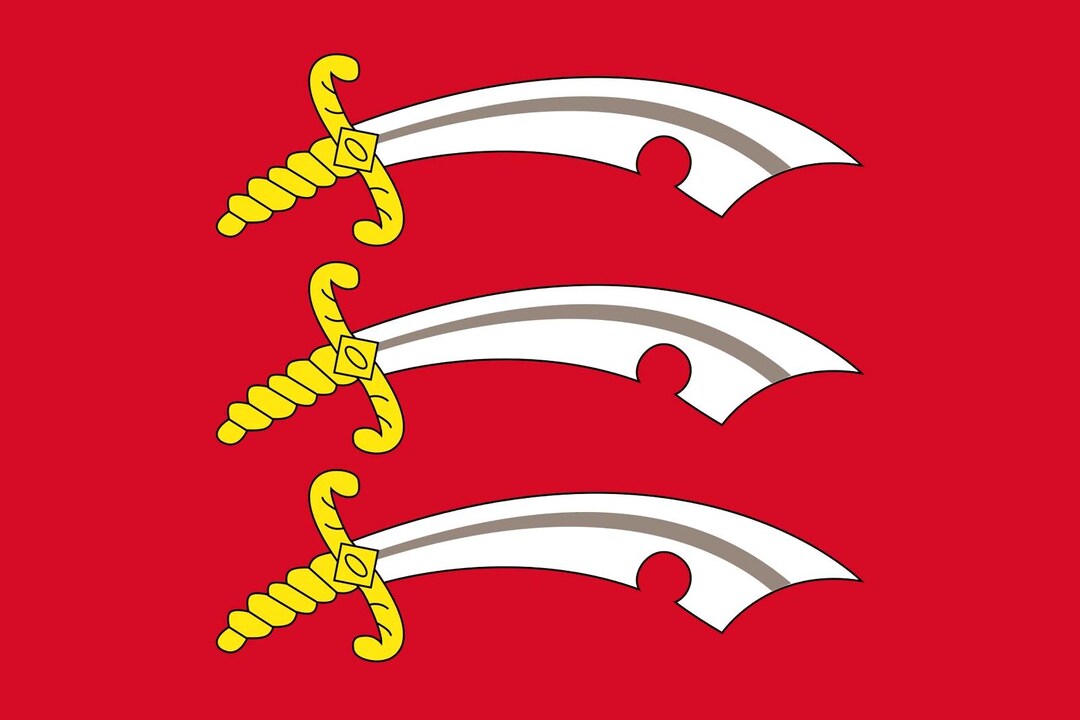 SET of 2 Essex County Saxon Seaxes England Flag Flags Vinyl Sticker ...