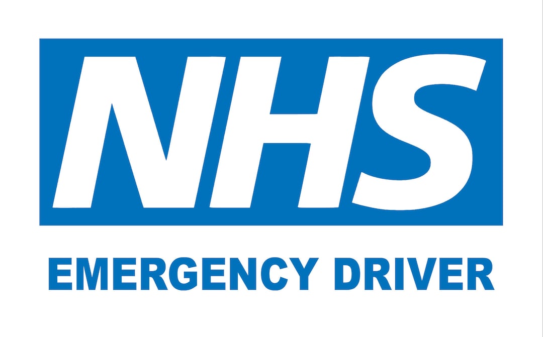 NHS Emergency Driver Key Worker Window Car Vehicle Bumper Sticker ...