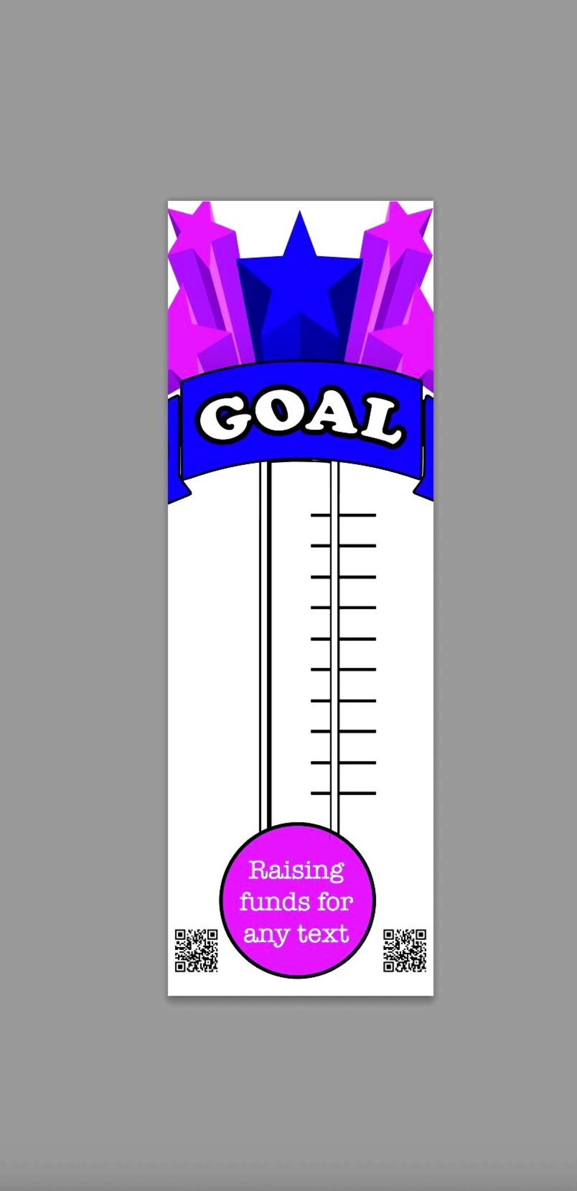 Personalised Bespoke Any Wording and Logo Wall Poster Charity ...