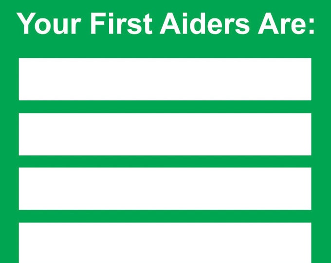 A Size Poster Posters Optional Lamination Safety Advice First Aid ...