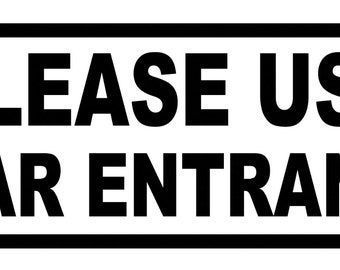 Use Rear Door Decal - Etsy